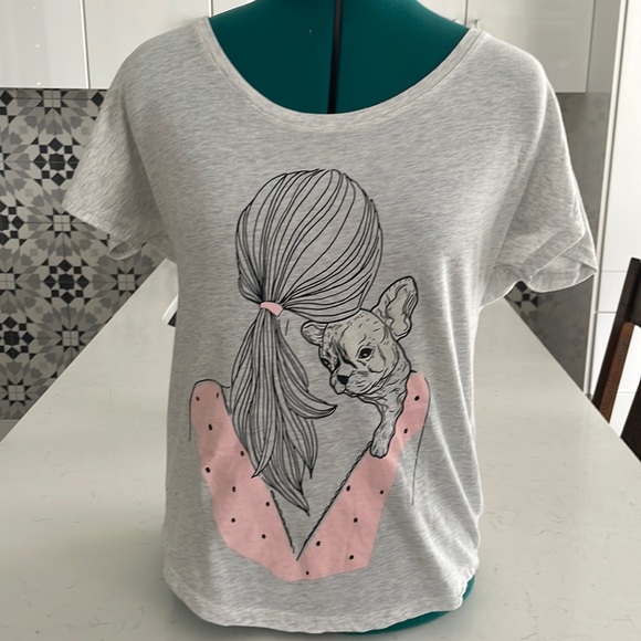 Modcloth | Tops | Modcloth Girl With Dog T Shirt | Poshmark